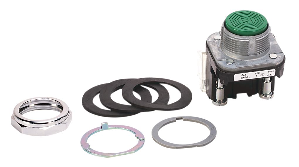 800T-A1A | Allen-Bradley Push Button Switch Momentary Function Flush Green IP65 800T Series ...